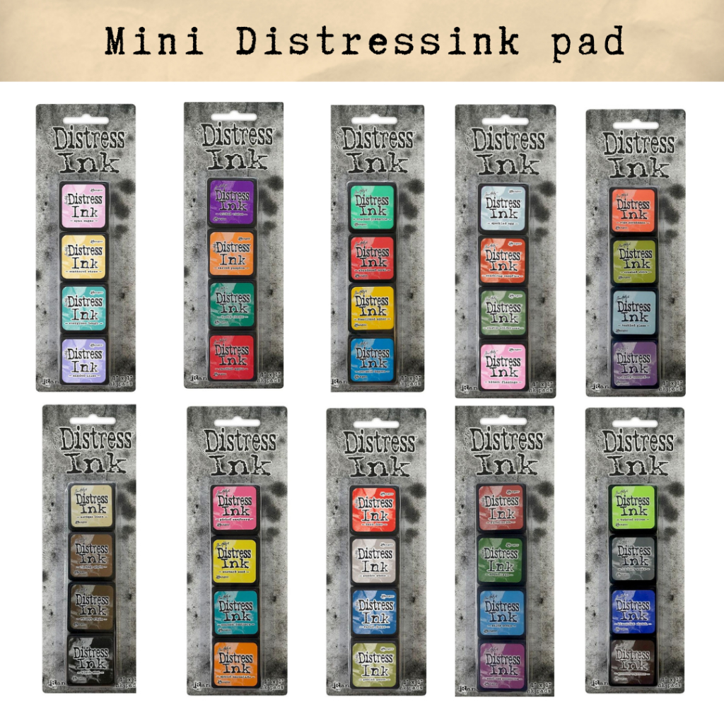 Tim Holtz Mini Distress® Ink Kit หมึกปั๊ม งานฝีมือ | Shopee Thailand