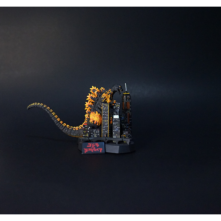 งานฉาก Burning Godzilla 95 Bandai ของแท้ Mini Diorama Complete Works ...