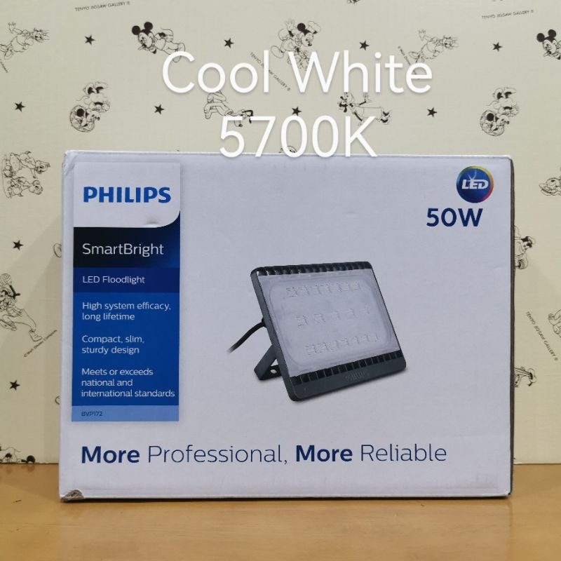 Philips LED Floodlight 5700K Cool White 50W BVP172 | Shopee Thailand
