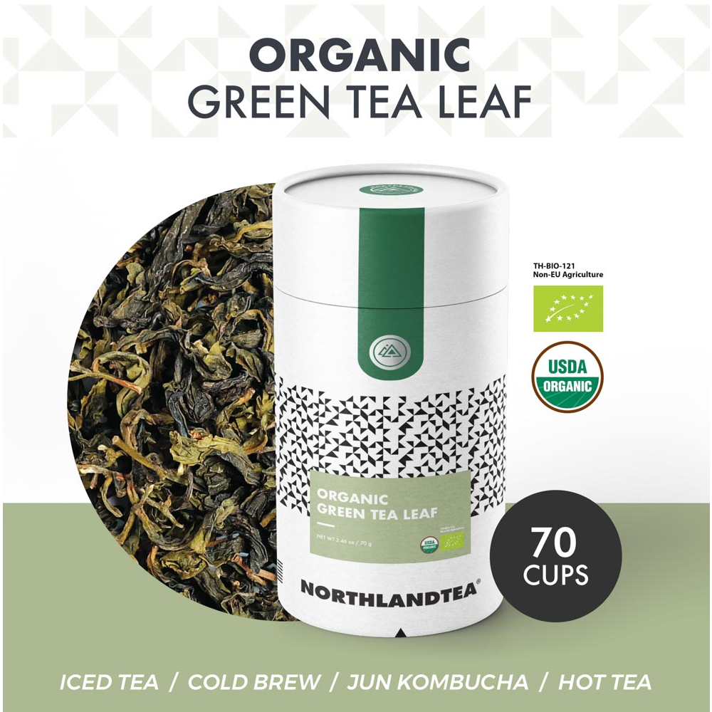 Northlandtea - ใบชาเขียว USDA & EU ออร์แกนิค 70g - HOT & ICED TEA ...
