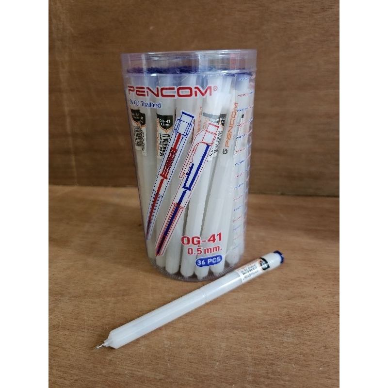 ปากกาหมึกน้ำมัน Pencom OG41 0.5 (36 ด้าม) | Shopee Thailand
