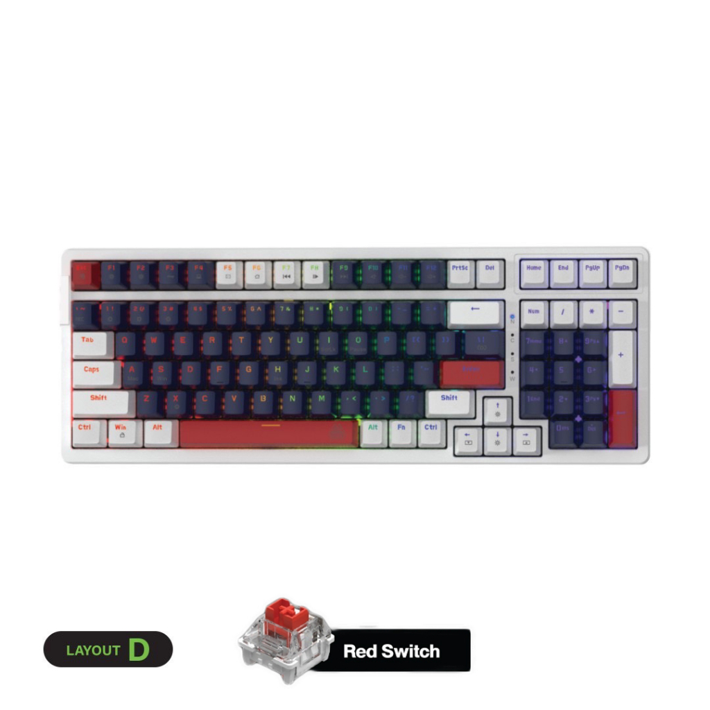 คีย์บอร์ด EGA Type CMK1 Hot-Swap Custome Gaming Keyboard Mechanical ...