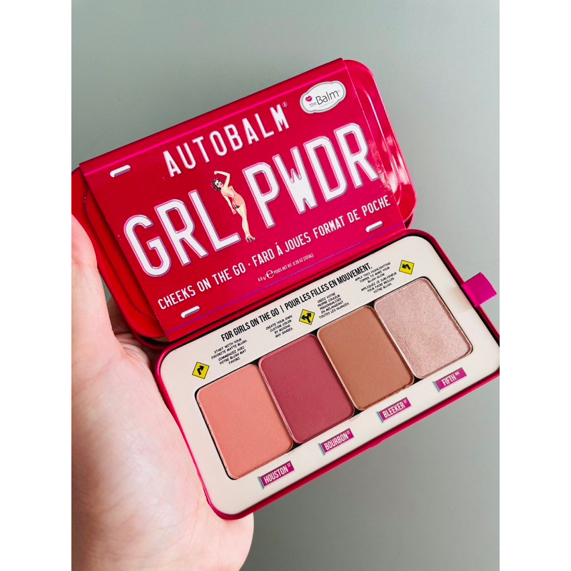 The Balm Autobalm Girl Powder Cheek Palette, Long Lasting Blush and ...