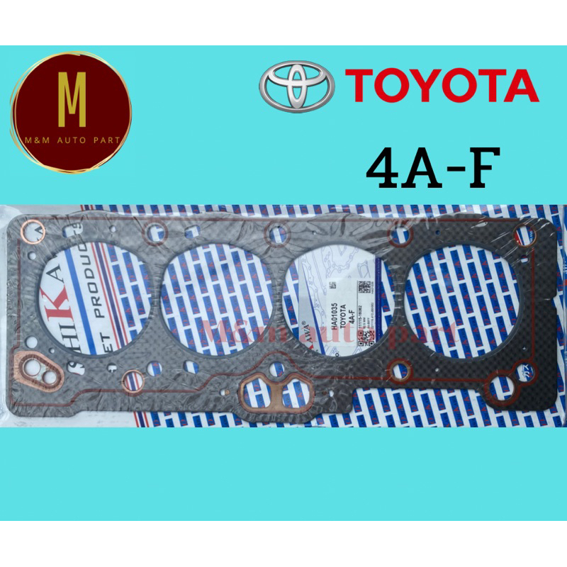 ประเก็นฝาสูบ(ไฟ)TOYOTA 4A-F AE95 AE92 16V COROLLA 1600CC(82.5MM)ยี่ห้อ ...