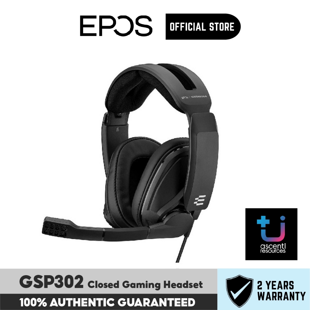 Sennheiser I (หูฟังเกมมิ่ง) EPOS GSP 302 - Closed Gaming Headset (GSP 302) | Shopee Thailand