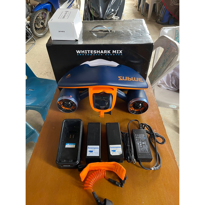 SUBLUE WHITESHARK MIX สกู๊ตเตอร์ดำน้ำ มือสอง ️ สภาพใหม่มาก อุปกรณ์ครบ ...