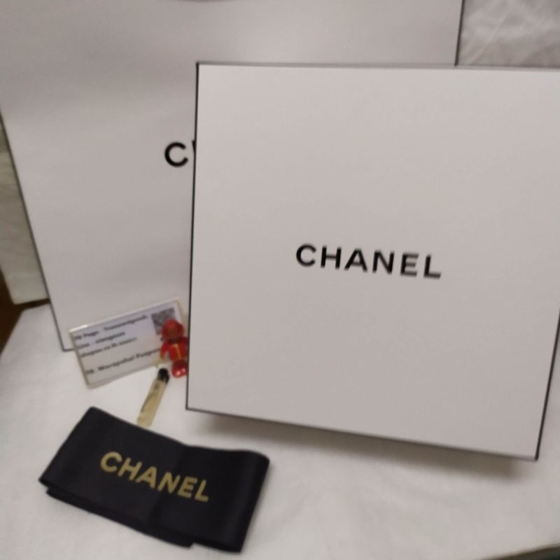 CHANEL GIFT BOX SET (NEW & UNUSED) กล่องแข็งพร้อมถุงกระดาษ CHANEL ...