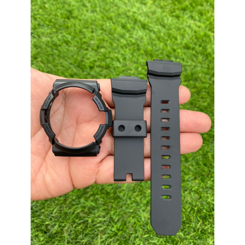 กรอบสาย G-Shock GAS-100 สีดำด้าน และใช้ได้กับรุ่น GA200 Ga201 ของแท้100 ...