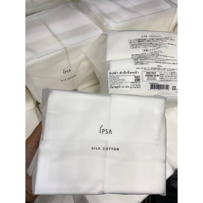 [เกิน4ชิ้นรบกวนแยกออร์เดอร์ค่ะ] IPSA Silk Cotton สำลีเช็ดหน้า 50 / 120 แผ่น | Shopee Thailand