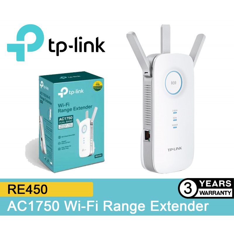 TP-LINK (RE450) AC1750 Wi-Fi Range Extender ขยายเครือข่าย Wi-Fi สำหรับ ...