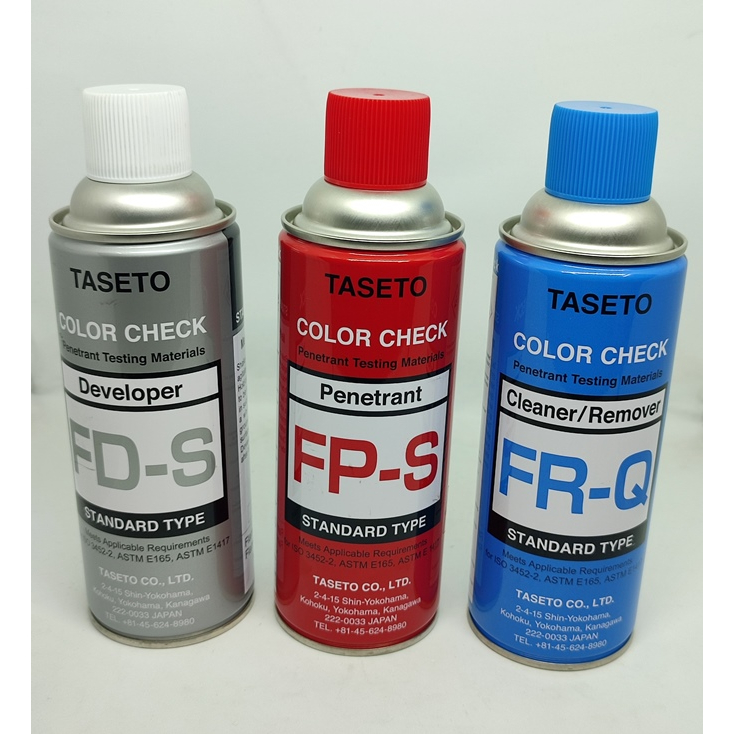 TASETO COLOR CHECK น้ำยาตรวจสอบรอยร้าว, น้ำยาเช็คแนวเชื่อม, สเปรย์เช็ค ...