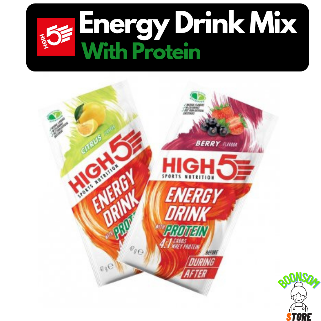 High5 Energy Drink with Protein & Carbohydrates : ผงชงดื่มให้พลังงาน ...