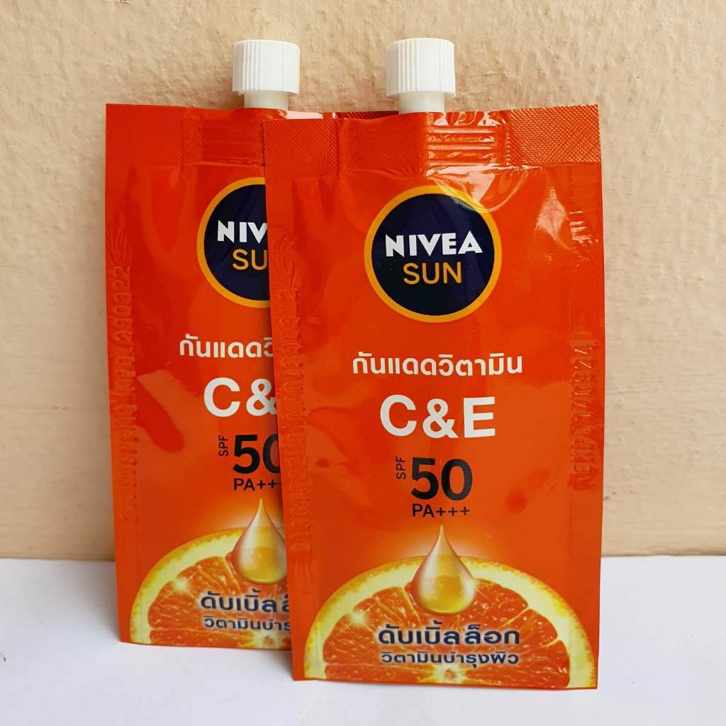 (ส่งฟรีไม่ใช้โค้ด) ครีมกันแดด NIVEA Sun C & E SPF50 PA+++ | Shopee Thailand