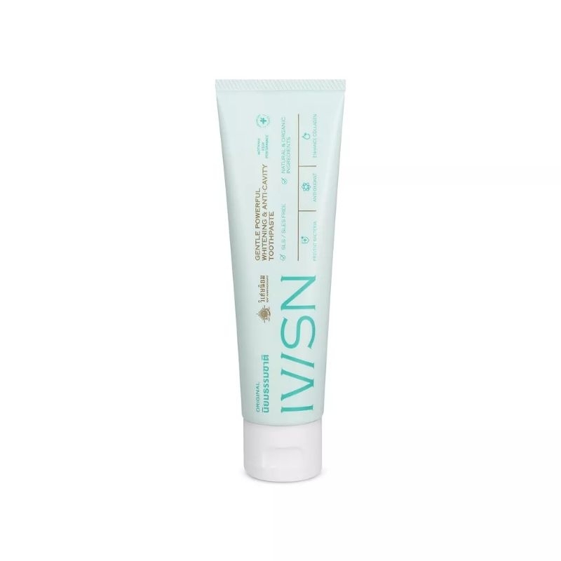 IVISN Original Toothpaste ยาสีฟันไอวิศน์ สูตร นิยมธรรมชาติ (100 g ...