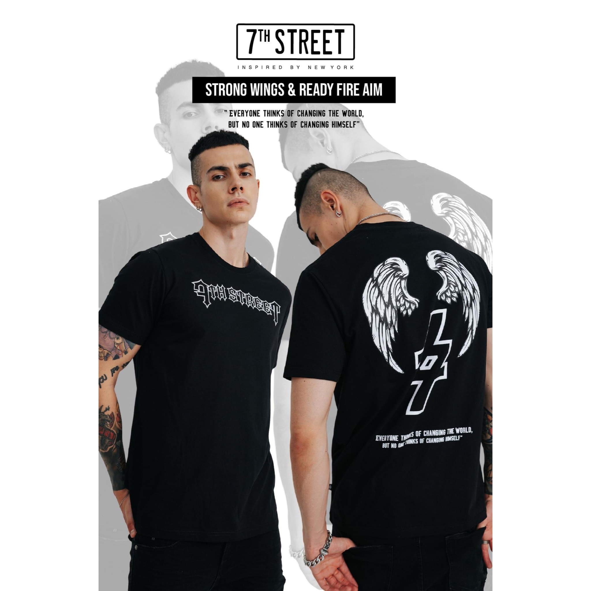 7th Street เสื้อยืด รุ่น STR002 | Shopee Thailand
