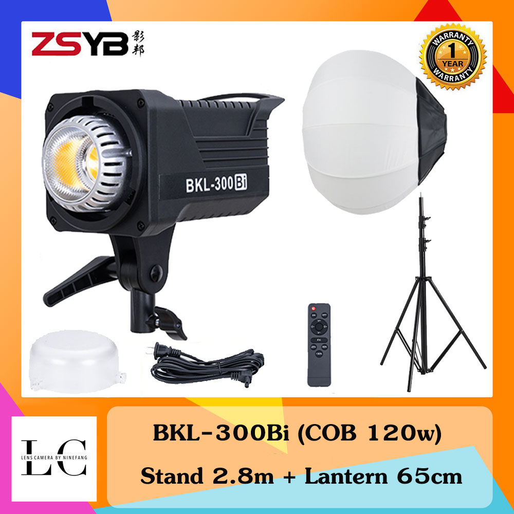 *เซทเดียวครบชุด* ไฟสตูดิโอ ZSYB ไฟ LED กำลังไฟ 120 200 w BKL-300BI 500BI (3200-5600k) พร้อมขา ...