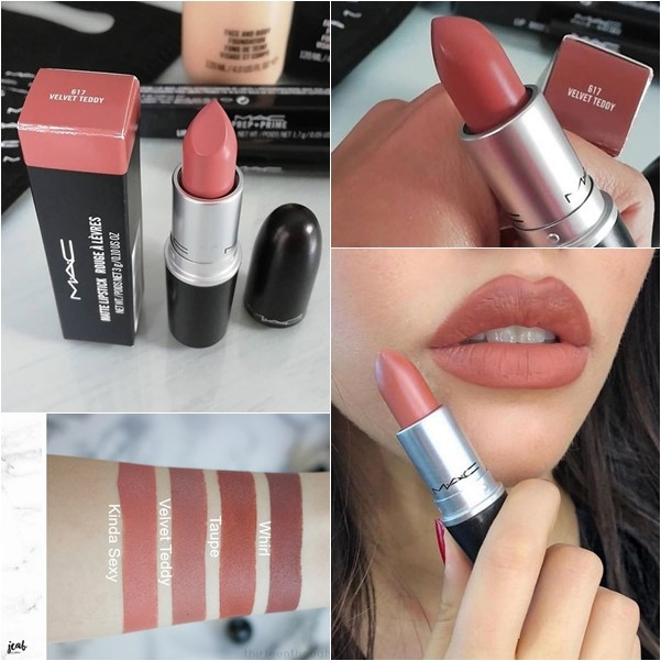MAC Lipstick เนื้อ Matte 3.g. สี 617 Velvet Teddy | Shopee Thailand