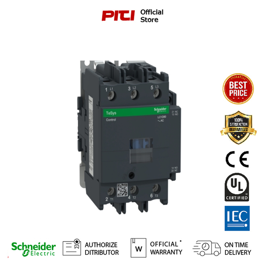 Schneider LC1D80M7 แมกเนติก คอนแทคเตอร์ TeSys Control Deca CONTACTORS ...