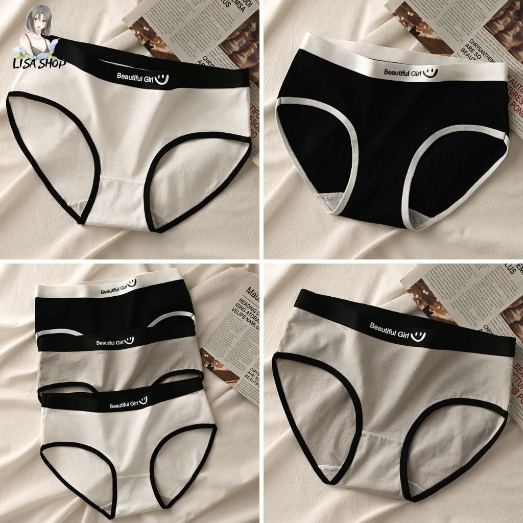 กางเกงในเเบบมีขอบ เนื้อผ้านุ่นใส่สบาย CS021 | Shopee Thailand