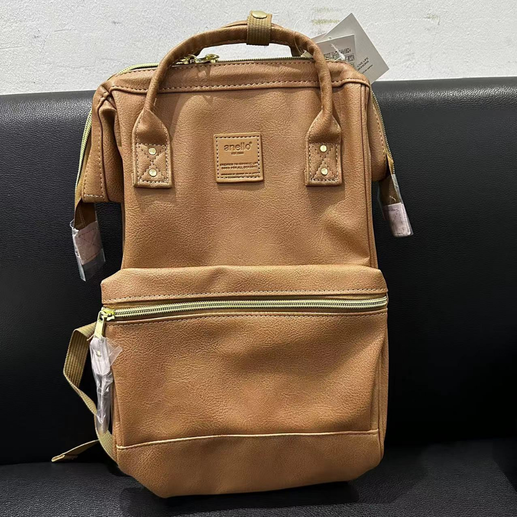 Anello ของแท้ 100% PU Leather Backpack กระเป๋าเป้สะพายหลัง เป้ รุ่นหนัง ...