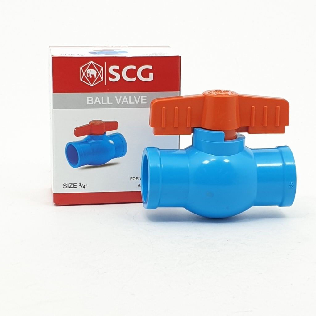 บอลวาล์ว PVC SCG 3/4 นิ้ว สีฟ้า | Shopee Thailand