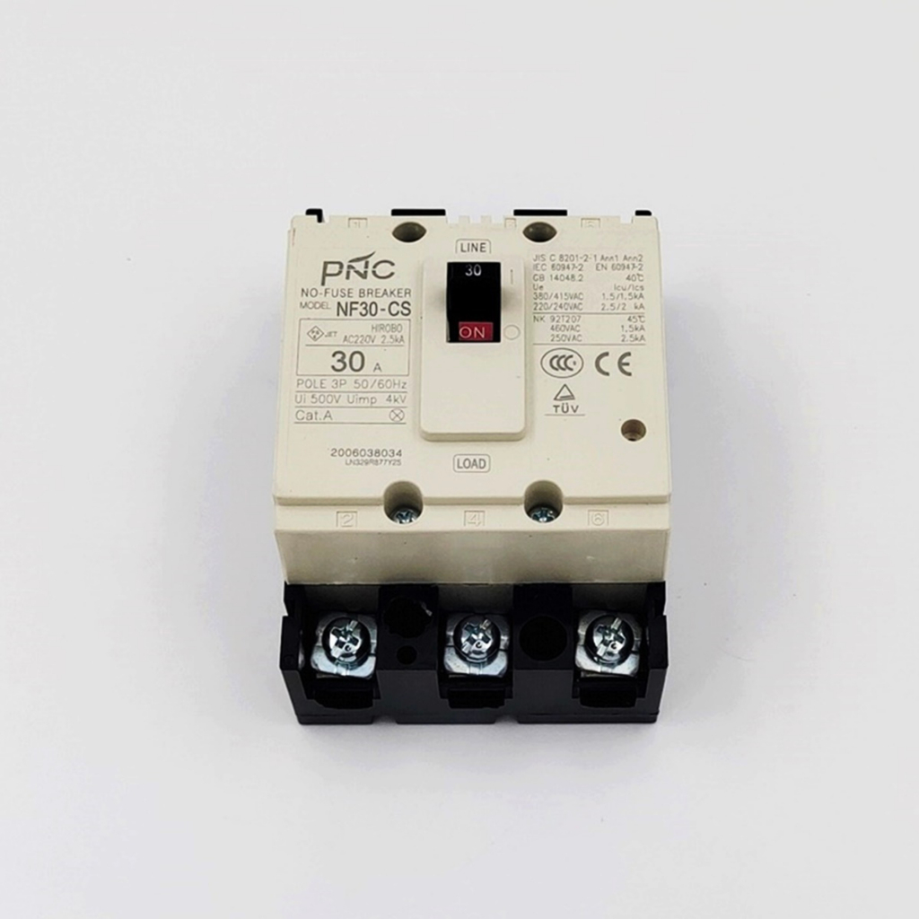 NF30-CS/3P NO-FUSE BREAKER MCCB POLE 3P เบรกเกอร์ 3โพ พิกัดกระแส:10A ...