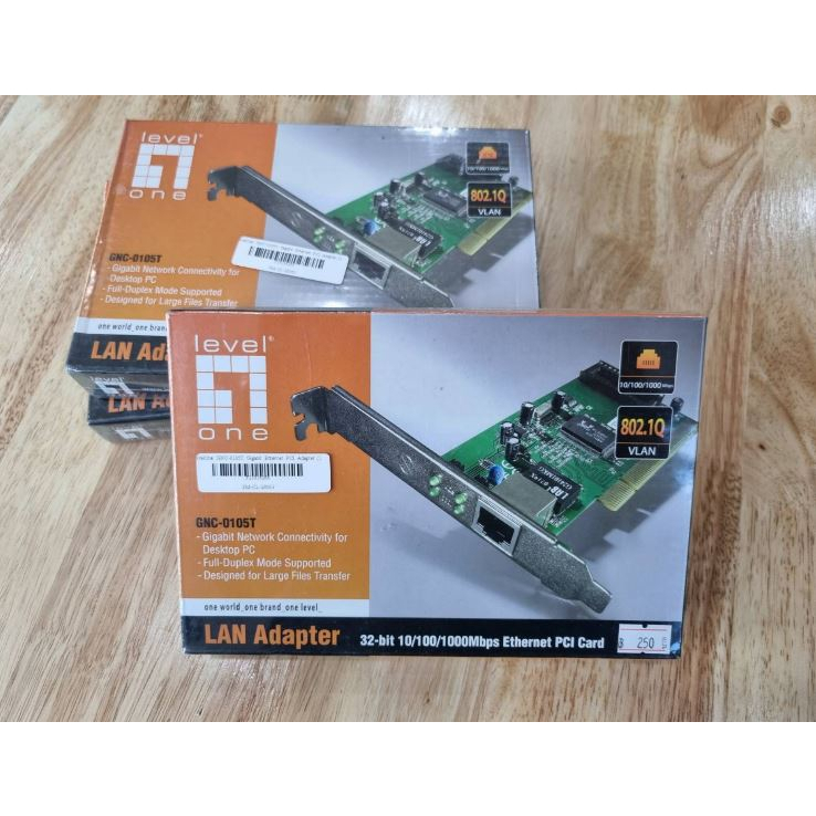 ของใหม่ LevelOne GNC-0105T Gigabit Ethernet PCI Adapter (32Bit, RJ45 10/100/1000Mbps) | Shopee ...