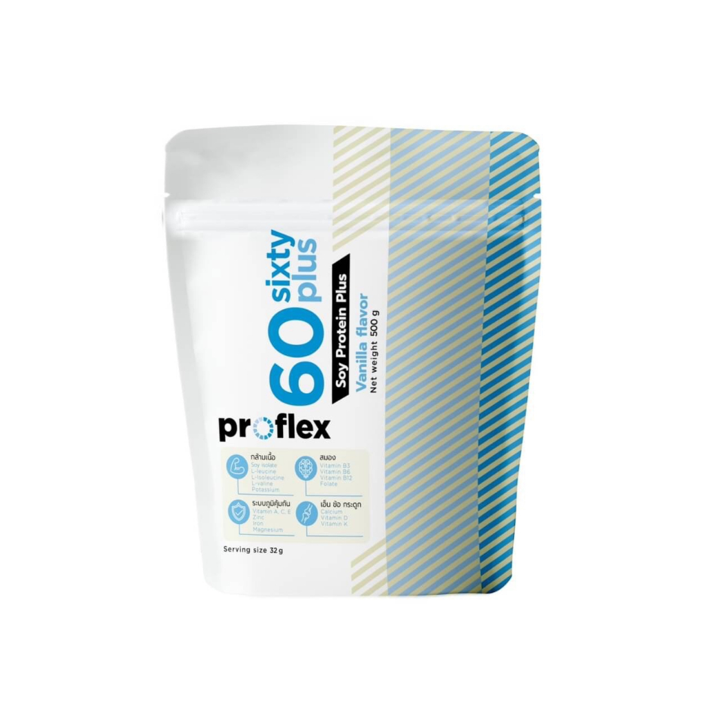 Proflex 60 Plus Soy Protein Vanilla Flavor 500g เวย์โปรตีนสำหรับ ...