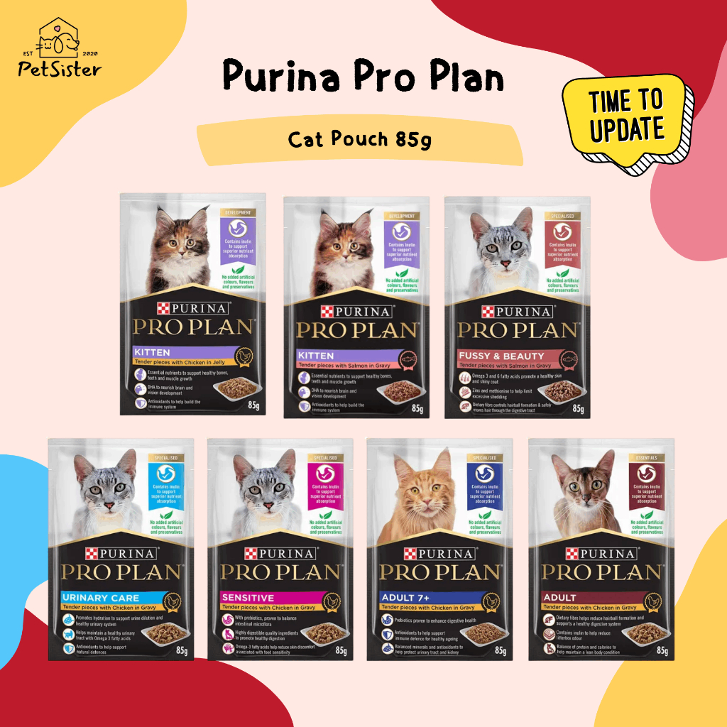พร้อมส่ง 🐱Purina Proplan Wet Cat Food 85g อาหารเปียกแมวเกรดพรีเมี่ยม x Petsister | Shopee Thailand