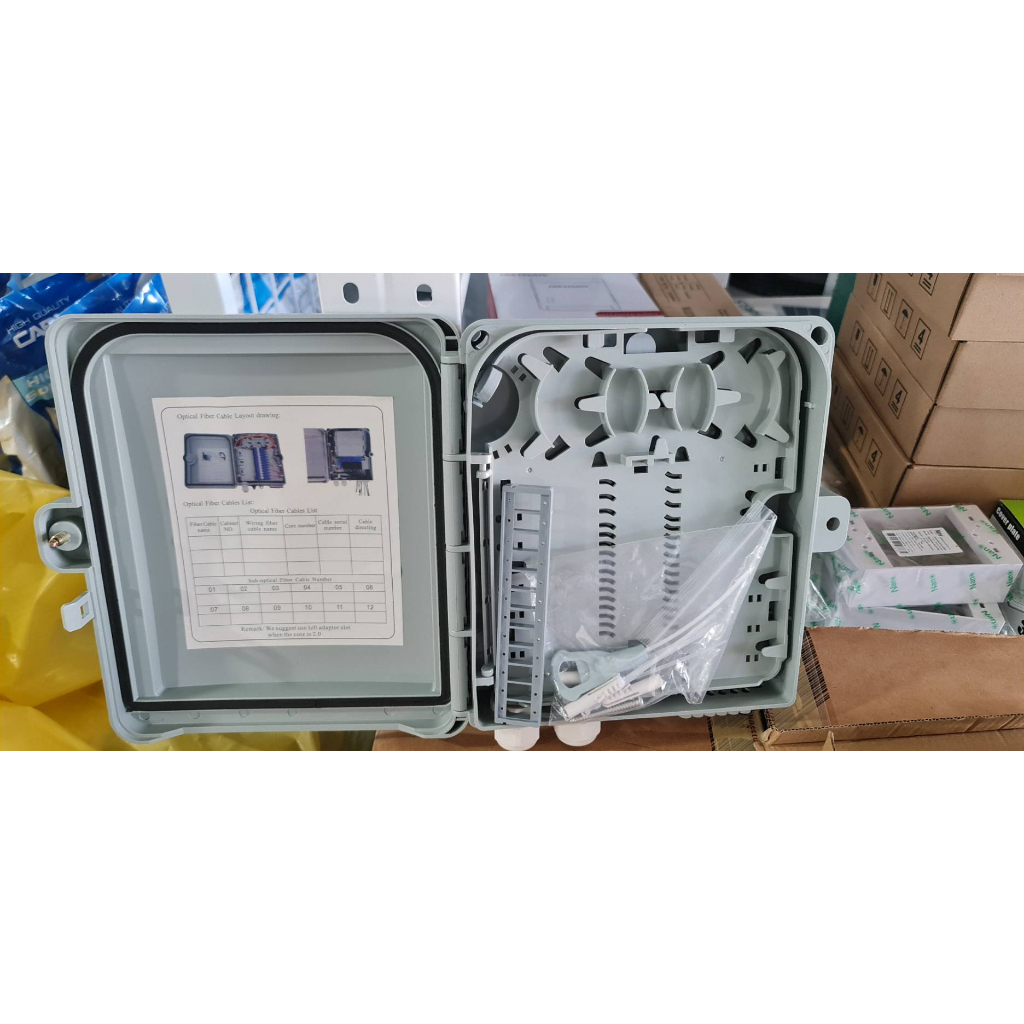 ถาดเก็บสาย Fiber 12Core (12ออก12) DISTRIBUTION BOX | Shopee Thailand