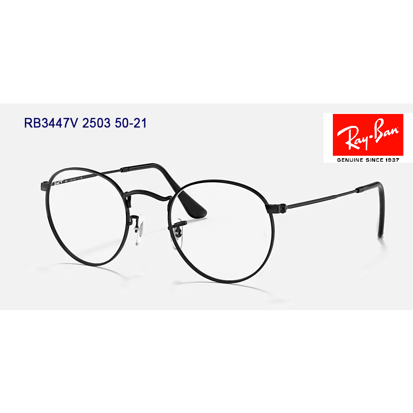 แว่นสายตา RB3447V Round Metal SIZE 50 ของแท้100% ประกัน 2 ปีจาก ...