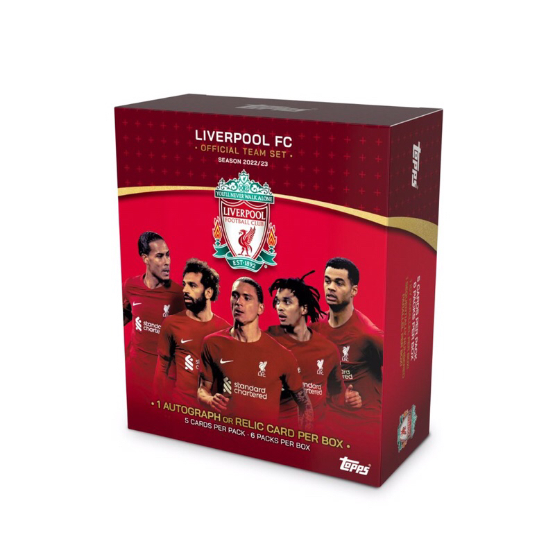 2022-23 Topps Liverpool FC Official Team Set Soccer Cards Box | Shopee ...