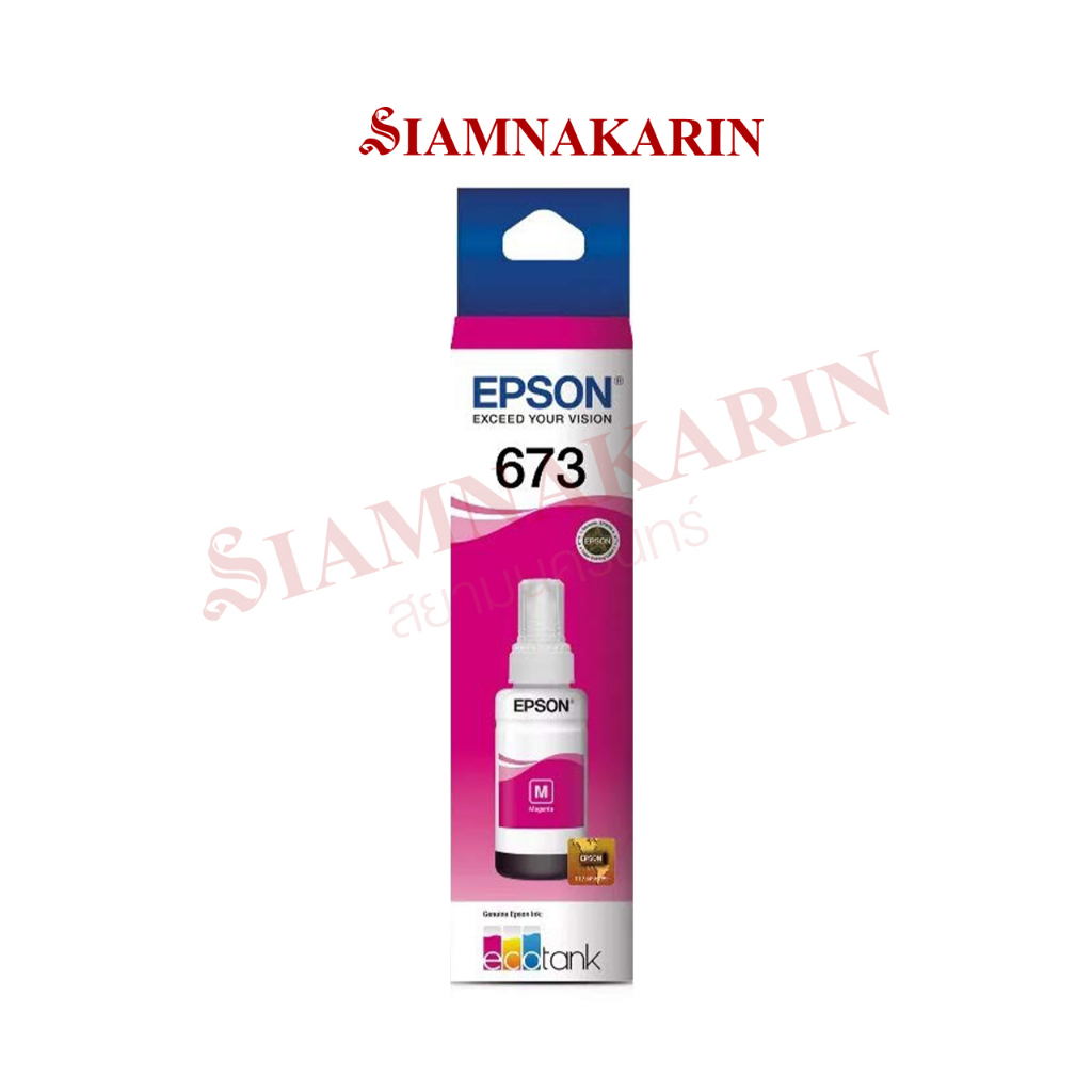 หมึก Epson 673 BK ,C,Y,M ,LC,LM หมึกเติมของแท้ ใช้ได้กับ L800/L805/L810 ...