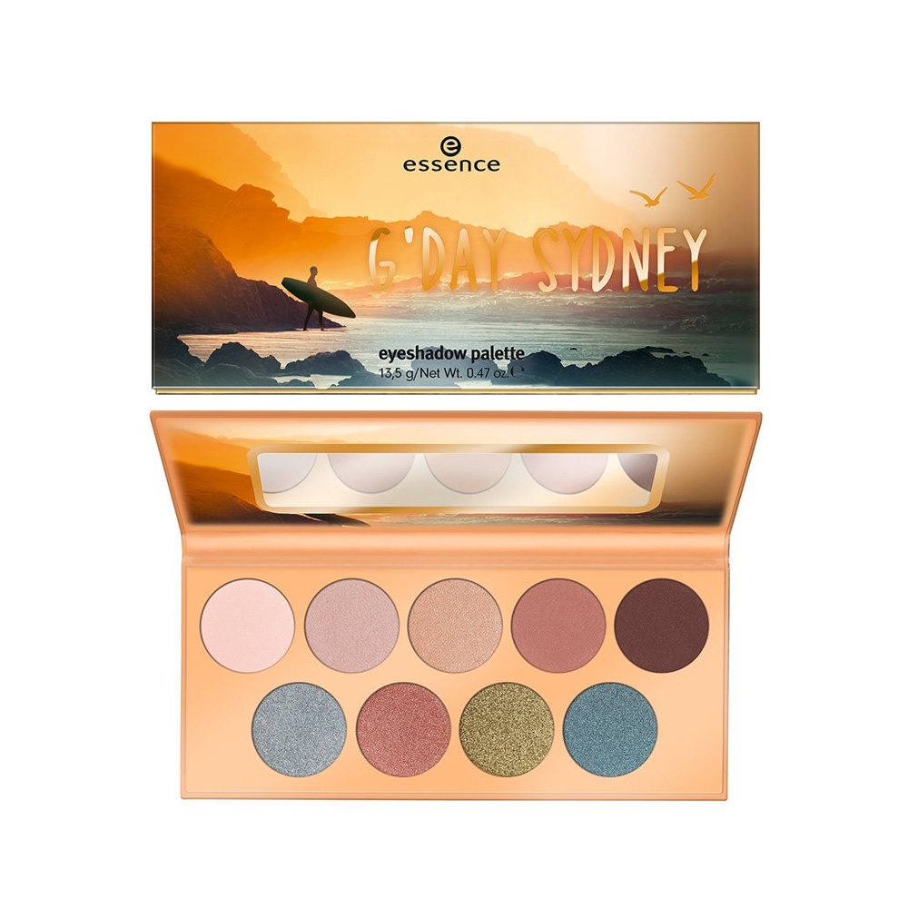 essence G'DAY SYDNEY eyeshadow palette 01 เครื่องสำอาง พาเลทแต่งหน้า พา ...