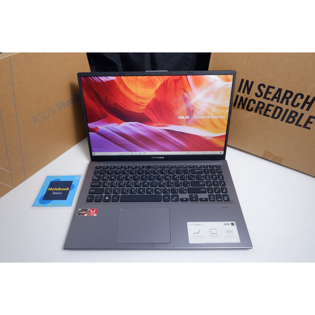 Asus Ryzen7-3700 ram8 ssd512 จอ15.6 Full HD อุปกรณ์ครบกล่อง พร้อม ...