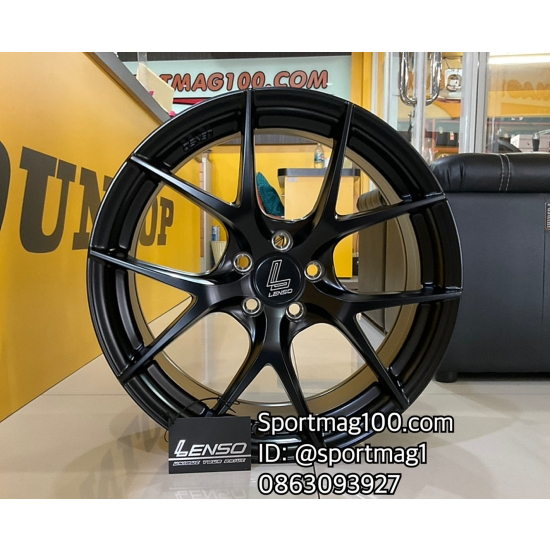 ล้อแม็กซ์ Lenso JAD Jager DYNA สีดำกึ่งก้าน 7.5-17นิ้ว 5รู100 ET35 [15699] | Shopee Thailand