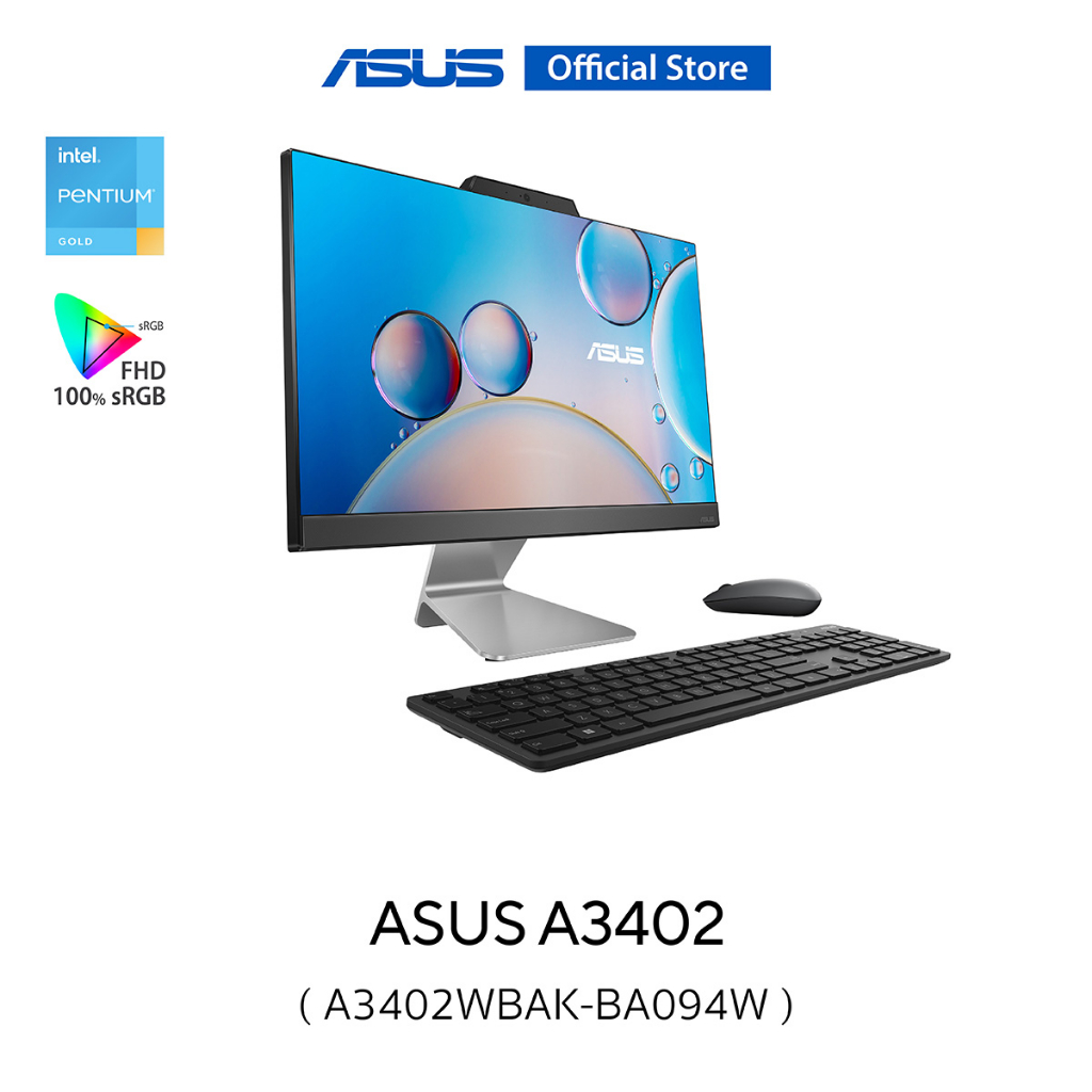 ASUS AiO A3402 (A3402WBAK-BA094W), all-in-one, 23.8" FHD, Intel Pentium ...