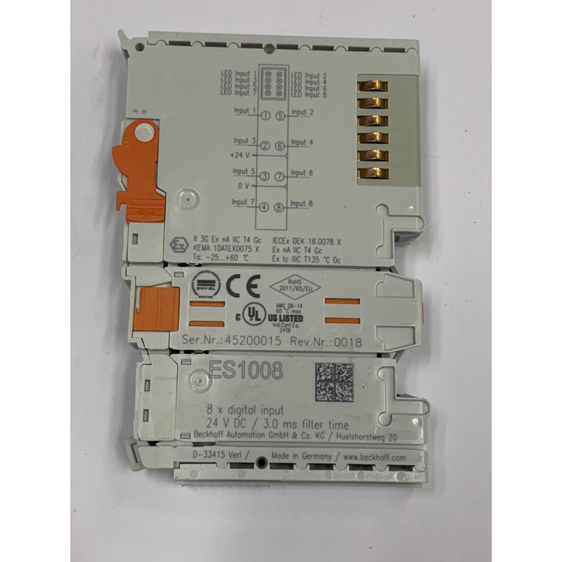 เทอร์มินอล BECKHOFF ETHERCAT ES2008 NR 0018 | Shopee Thailand