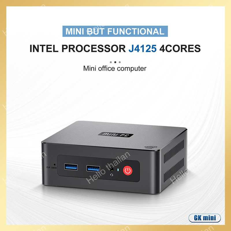 MINI PC Intel Celeron J4125 Windows 10 MINI PC DDR4 RAM 8GB SSD 256GB WIFI5 BT4.0 | Shopee Thailand
