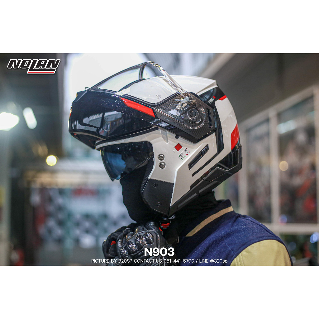 หมวกกันน็อคยกคาง Nolan N903 Flip Up แบรนด์ชั้นนำจากอิตาลี ส่งไว!! 320SP | Shopee Thailand