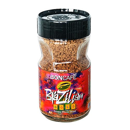 BONCAFE Brazilian Gold Instant Coffee บอนคาเฟ่ บราซิลเลี่ยน โกลด์ จากอราบิก้า100% กาแฟสำเร็จรูป ...