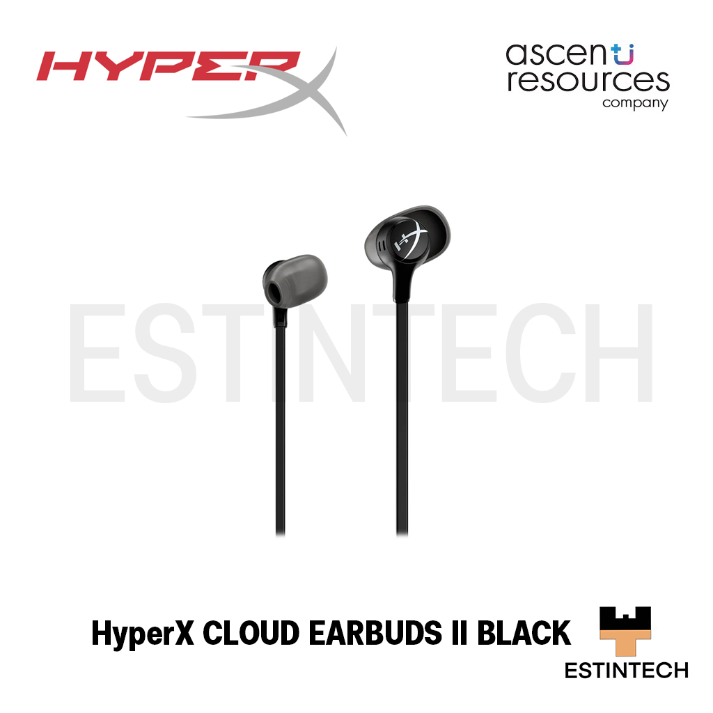 EARBUDS (หูฟัง) HyperX Cloud EARBUDS II BLACK ของใหม่ประกัน 2 ปี ...