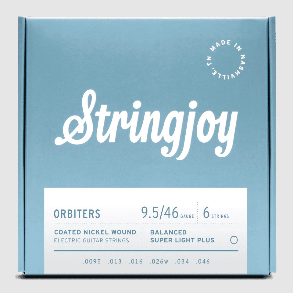Stringjoy Orbiters Coated Electric 6 String 9.5/46 สายกีตาร์ไฟฟ้าเคลือบกันสนิม ครบชุด 6 เส้น ...