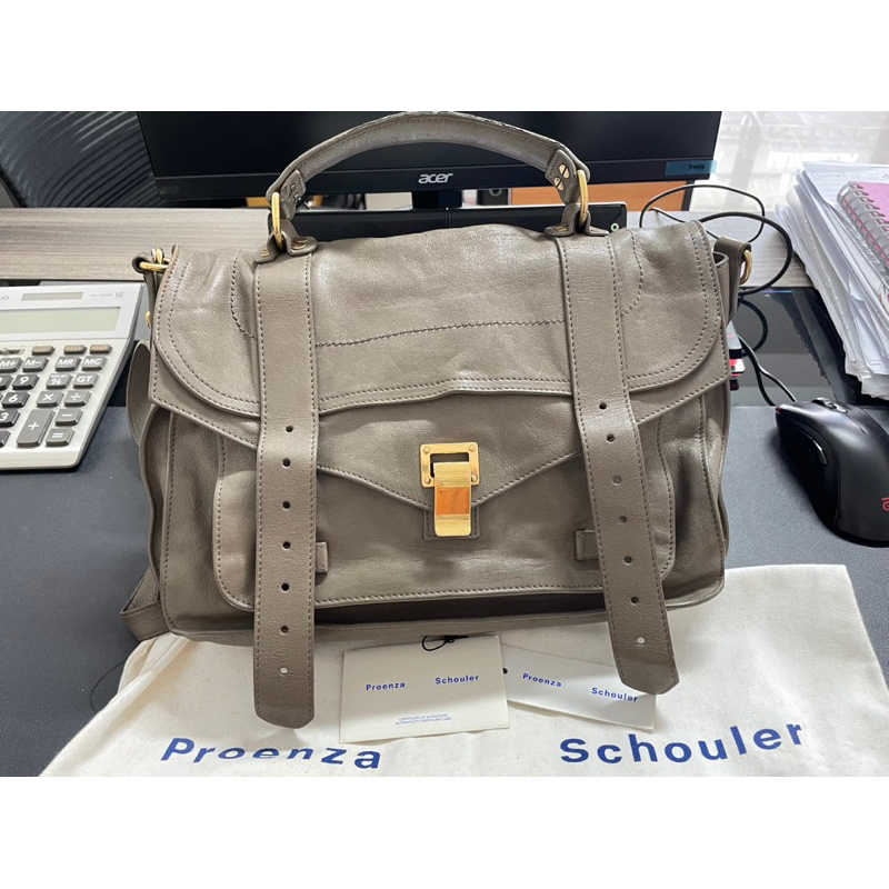 Proenza ps1 ไซส์ medium สี smoke กระเป๋าโพเอ็นซ่า | Shopee Thailand