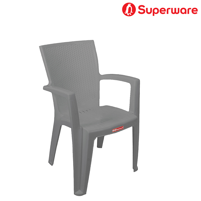 Srithai Superware เก้าอี้พลาสติก มีพนักพิง และที่เท้าแขน ที่นั่ง สำหรับ ...