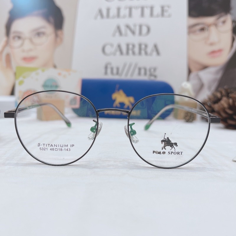 กรอบแว่นตา แว่นสายตา B-Titanium IP Polo Sport 5321 กรอบขนาดเล็ก แว่น ...
