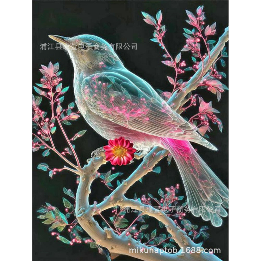 (พร้อมส่ง) ภาพติดเพชร-ชุดที่6 ครอสติสคริสตัล diamond painting ภาพวาดเพชร ขนาด30x40cm ศิลปะ DIY ...
