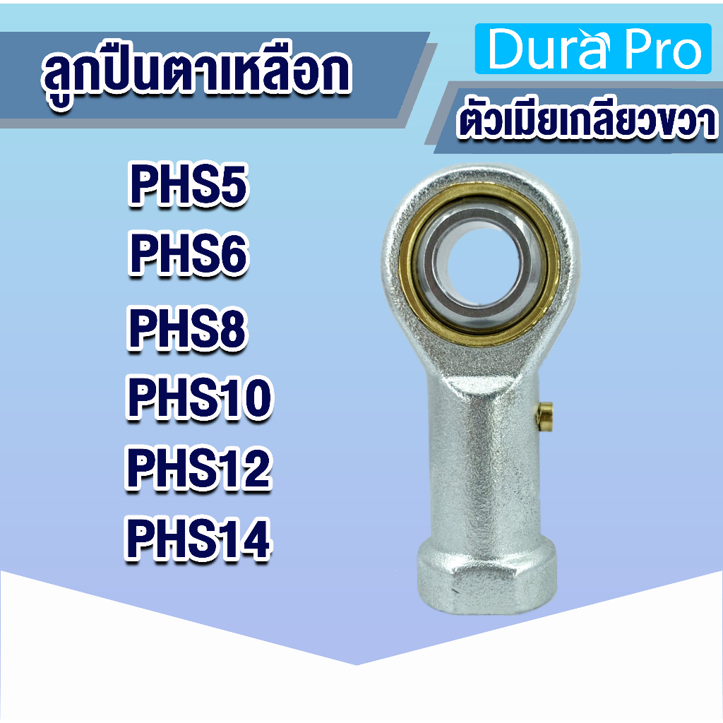 PHS5 PHS6 PHS8 PHS10 PHS12 PHS14 ลูกปืนตาเหลือก เกลียวตัวเมียขวา ลูก ...