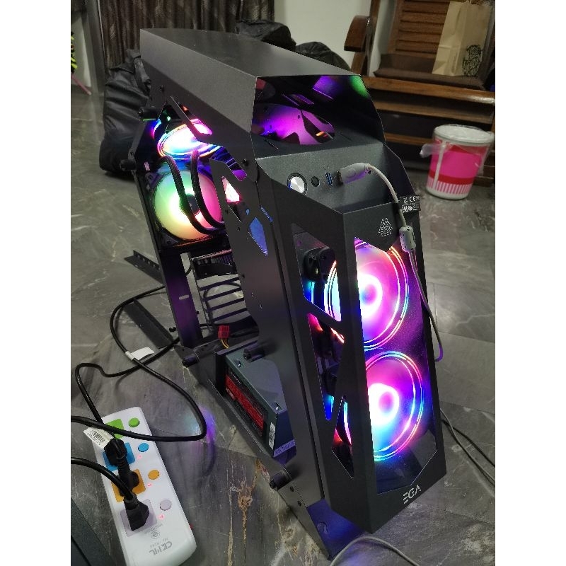 คอมประกอบคอมชุด AMD เคส EGA เท่ๆ มีชุดน้ำระบายความร้อน | Shopee Thailand