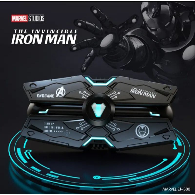 Marvel-EJ-300 หูฟังไร้สาย Bluetooth หูฟัง Gaming สัมผัสอัจฉริยะ Iron ...